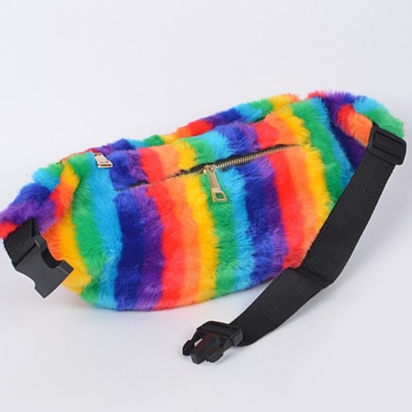 Bags | Oversize Multi Color Fanny Bag | Poshmark